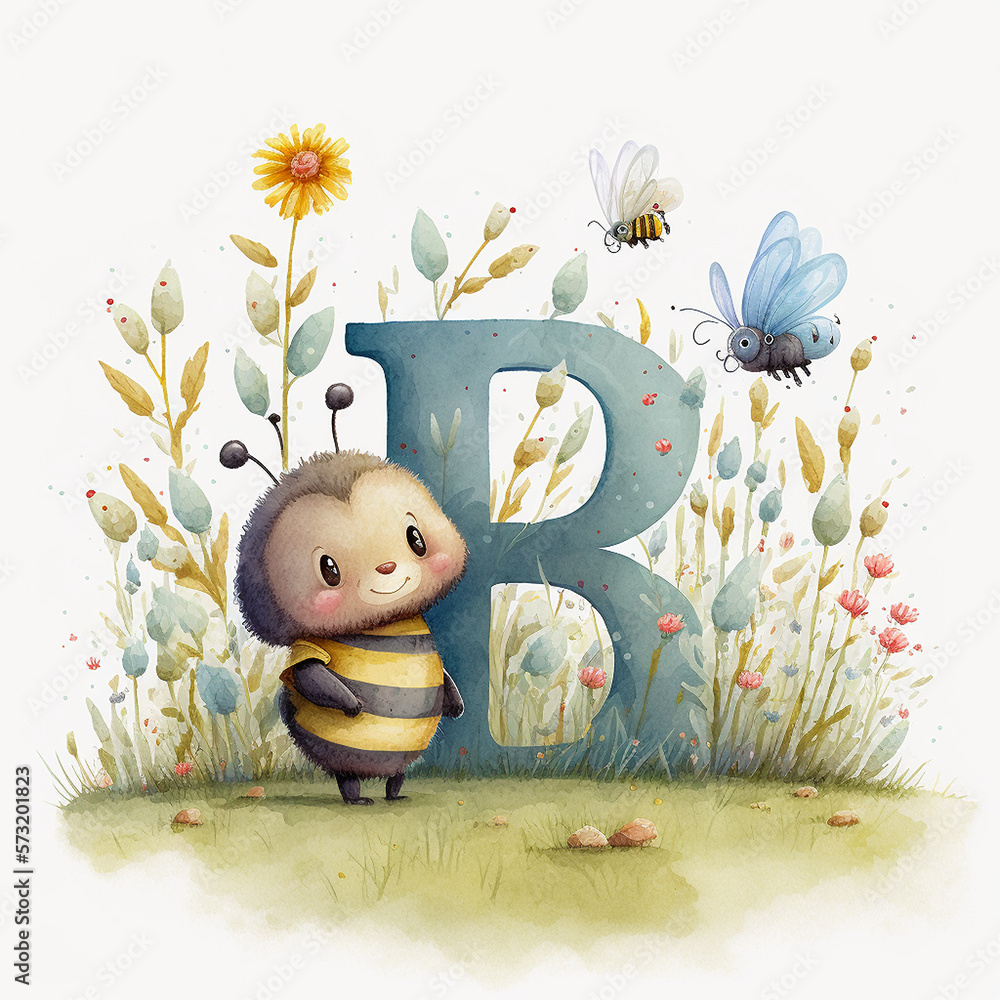 Cute Bee and the Letter B: Exploring Nature and Learning the Alphabet ...