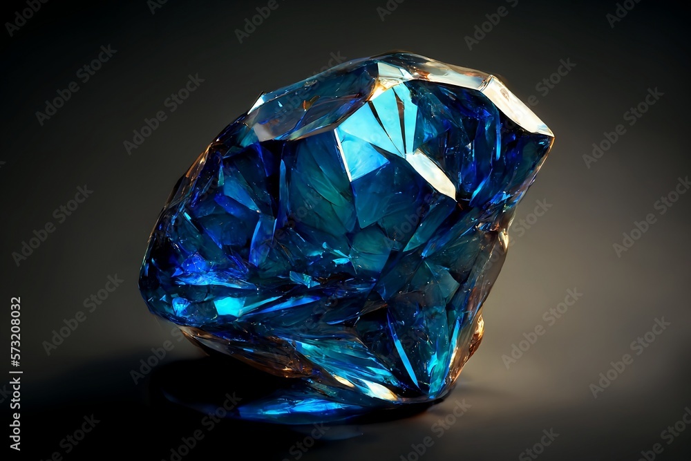 Sapphire - illustration Stock Illustration | Adobe Stock