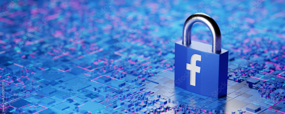 Wide banner for social network faceub. Facebook profile protection ...