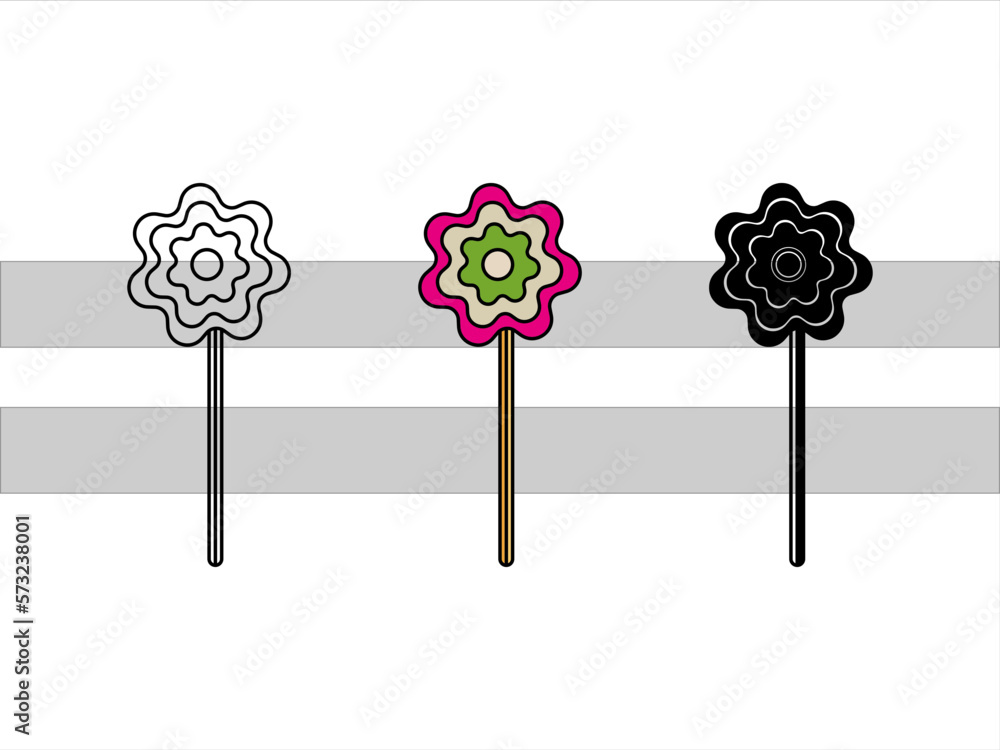 Lollipop SVG | Sweets Candy Svg | Round Lollipop Svg | Candy Swirl Svg ...