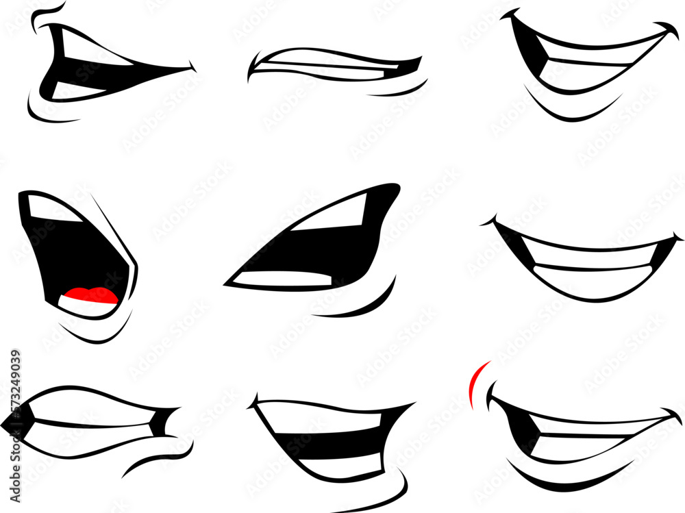 Sad Cartoon Mouths