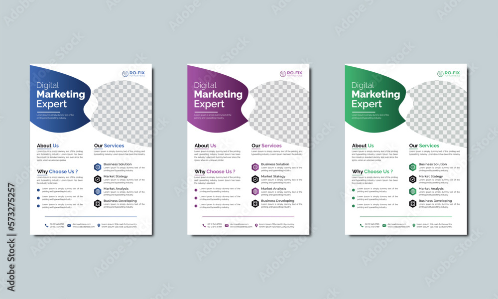 Flyer Vector illustration Modern Flyer Simple and creative Flayer clean ...