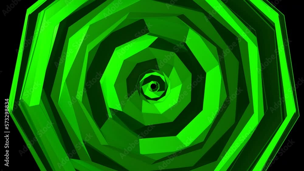 abstract green color polygon background with digital 3d futuristic ...