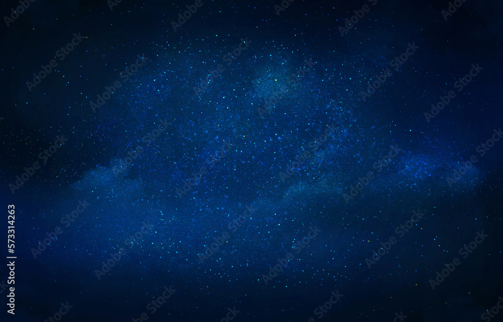 Night sky with stars as background. Universe Stock Illustration | Adobe ...