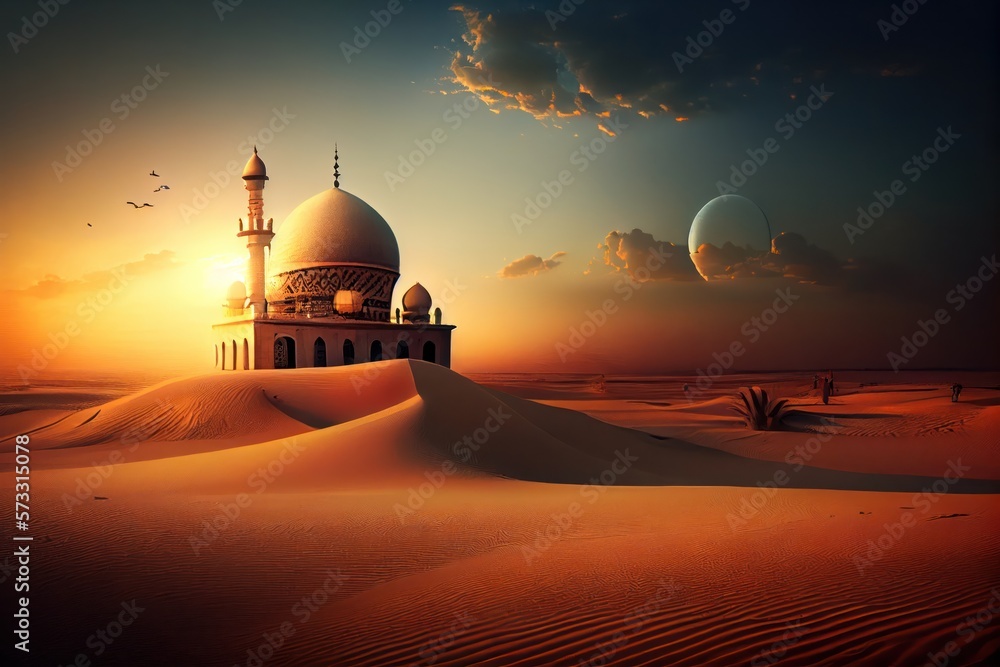 Beautiful Islamic Background. Created with Generative AI Technology ...