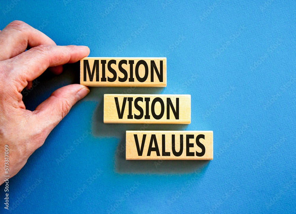 Mission vision values symbol. Concept words Mission Vision Values on ...