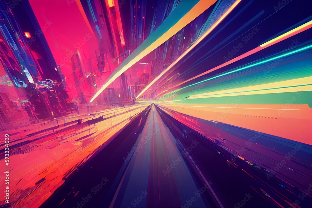 Abstract background with interlaced digital glitch and distortion ...