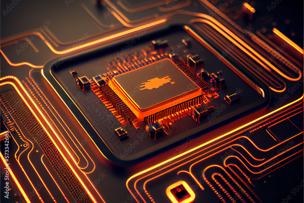 Innovative industry concept of edge computing. Industrial technology ...