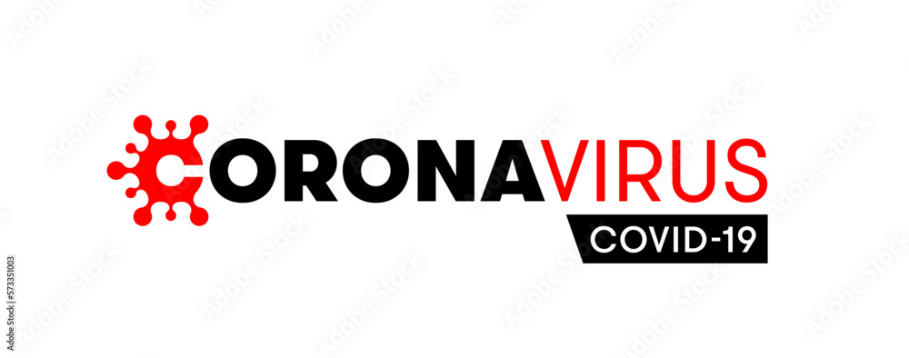 CORONAVIRUS logo or icon for infographics. COVID-19 vector illustration ...