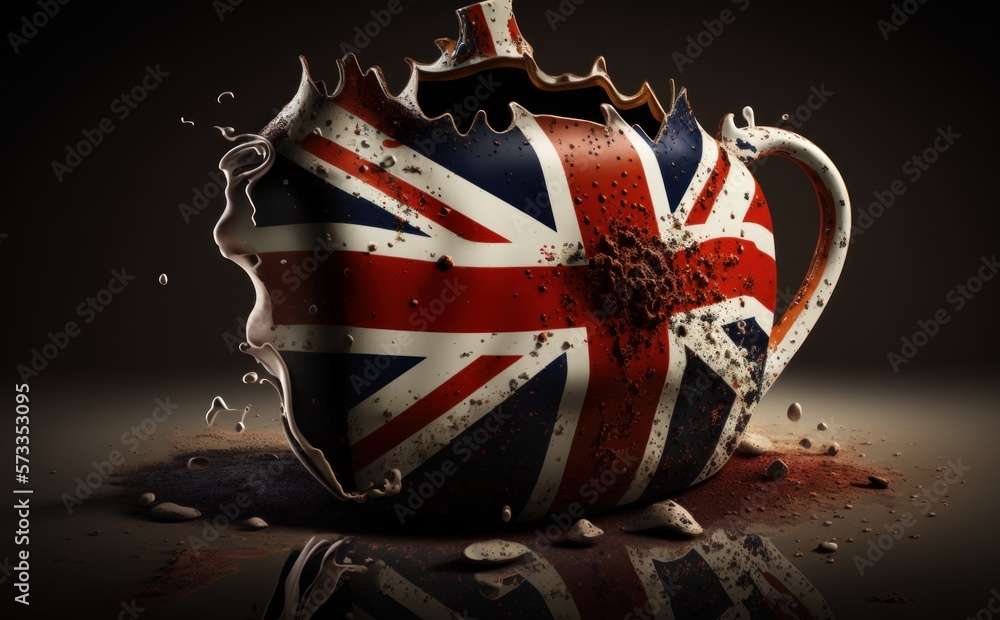 Abstract British background wallpaper. Generative AI Stock Illustration ...
