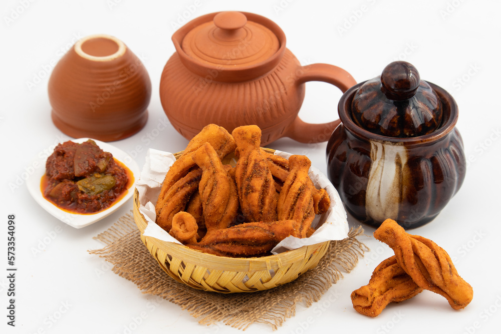 Namkeen Karela Mathri Also Called Matthi, Mathiya, Mathi, Farsi Poori ...