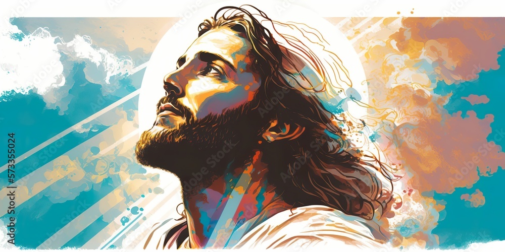 god religious spiritual illustration gospel grace blessed background ...