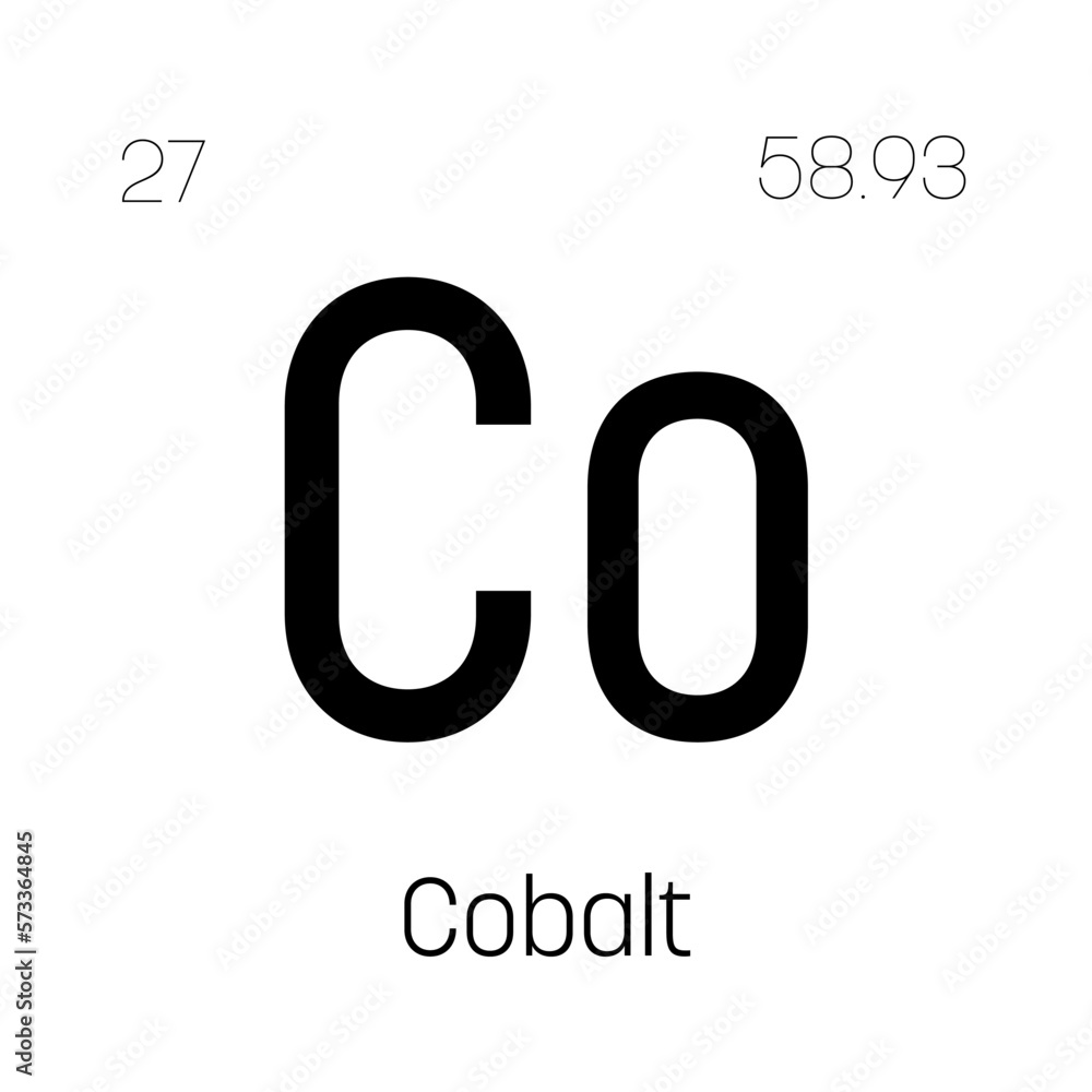 Chlorine, Cl, periodic table element with name, symbol, atomic number ...