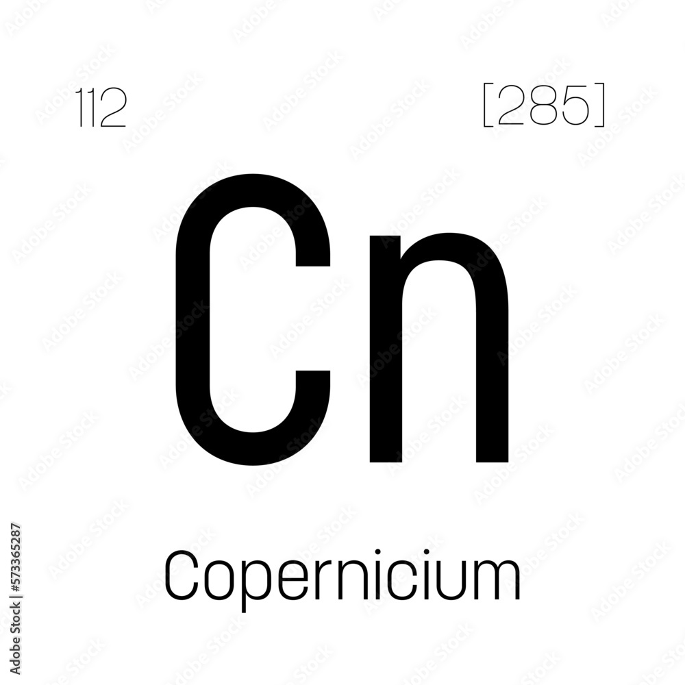 Chromium, Cr, periodic table element with name, symbol, atomic number ...