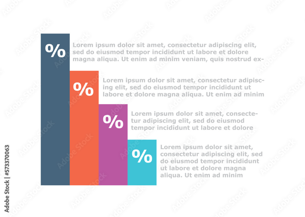 Infographic with charts. Statistics in graphs, marketing research and ...