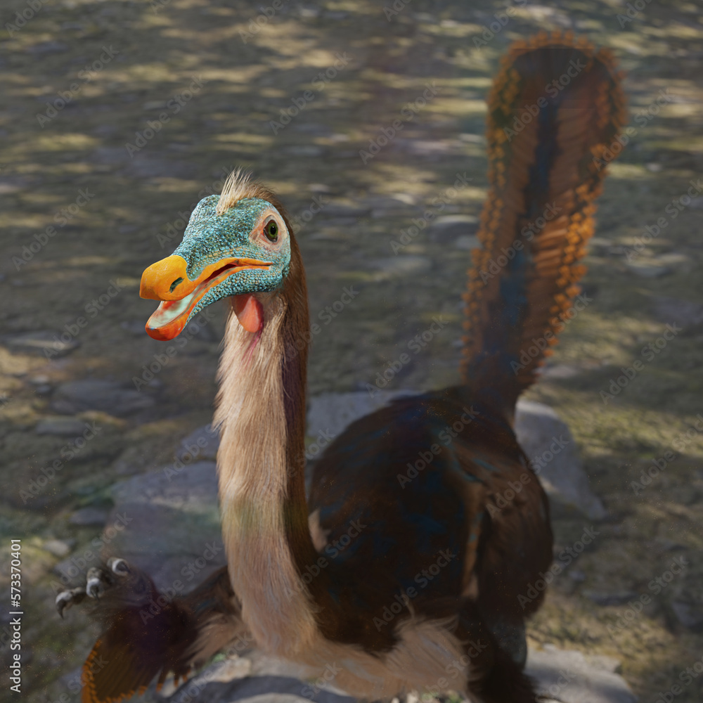 Gallimimus, feathered theropod dinosaur that lived during the Late ...