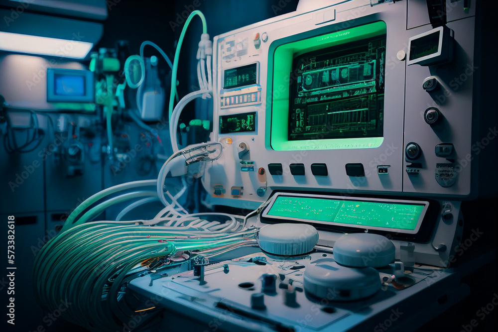 Innovative technology in a modern hospital operating room futuristic ...