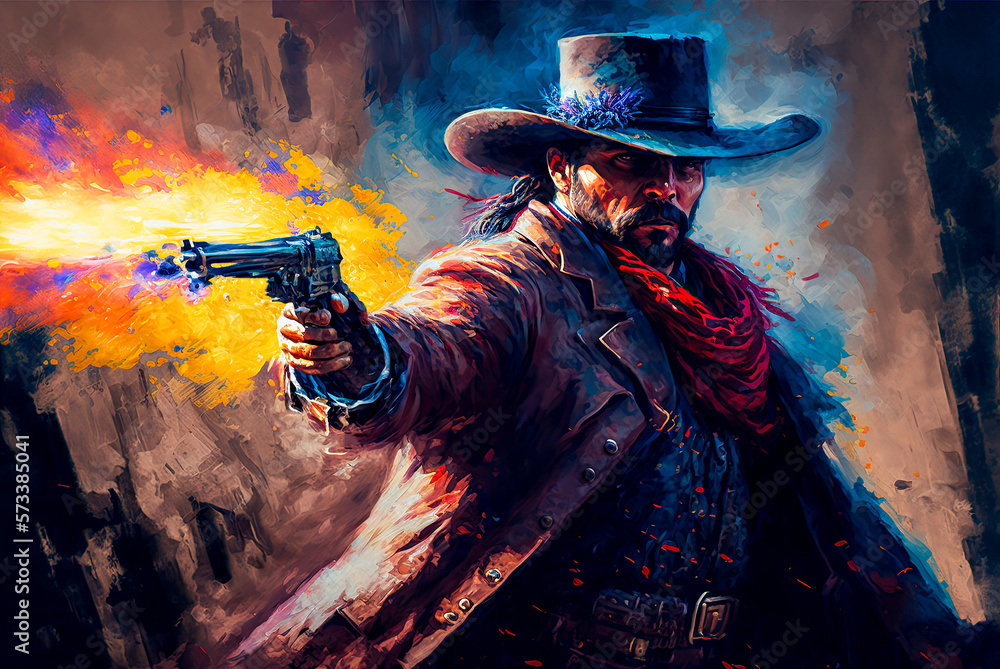 Outlaw Cowboy Art