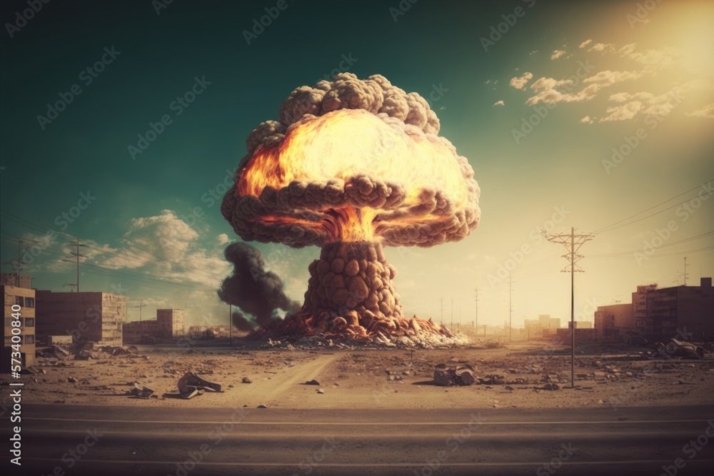 Devastation in the City: Nuclear Bomb Explosion and the Horror of ...