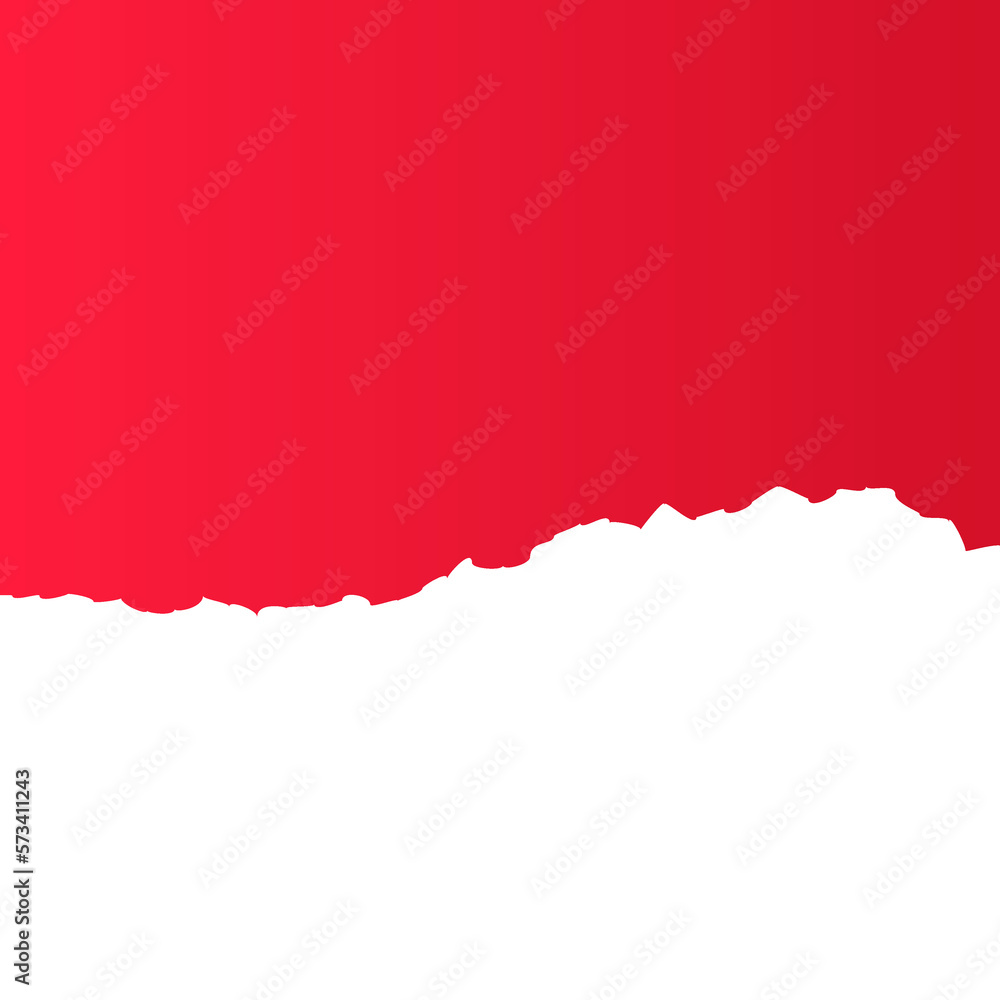 Tear a half sheet of red paper from the bottom paper design template ...