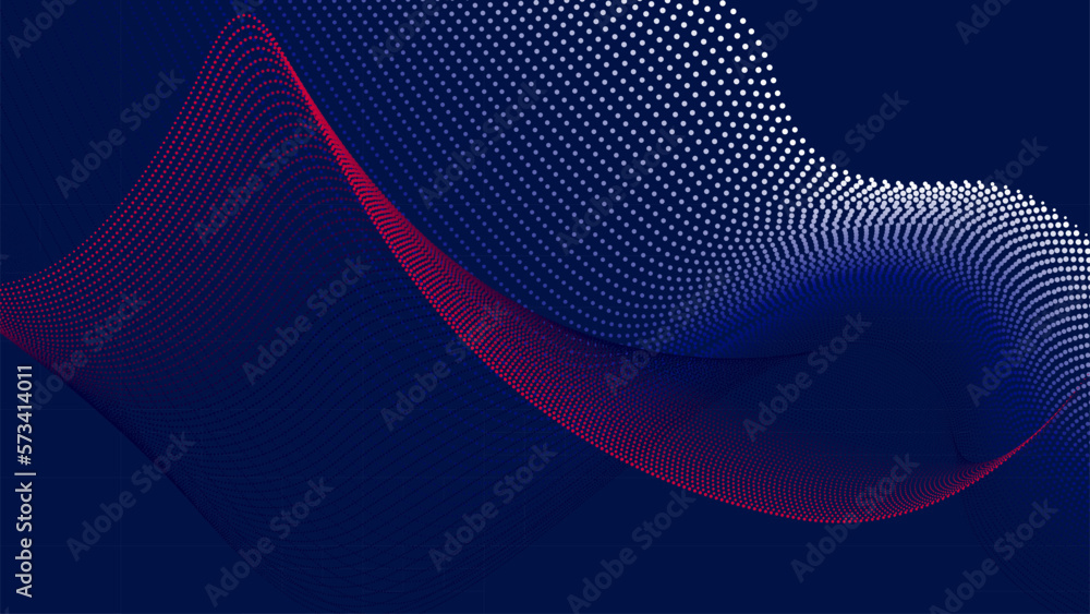 abstract blue doted wave background, Halftone background, wallpaper ...