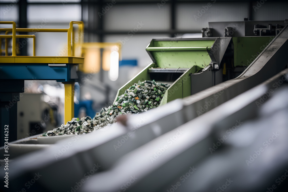 Industry Plant for sorting and processing plastic and paper waste ...