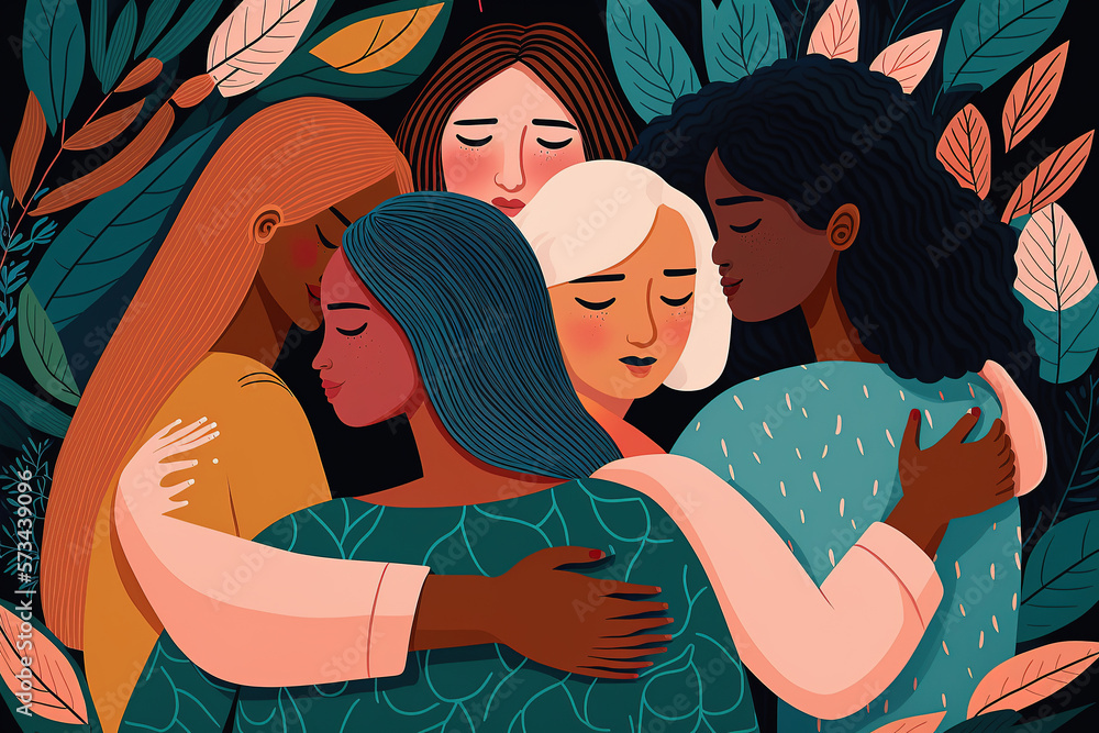 International Women Embrace Themselves and Each Other, Women's Rights ...