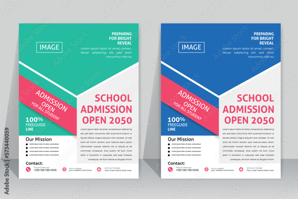 School admission flyer design, kids education leaflet brochure, cover ... School admission flyer design, kids education leaflet brochure, cover ...