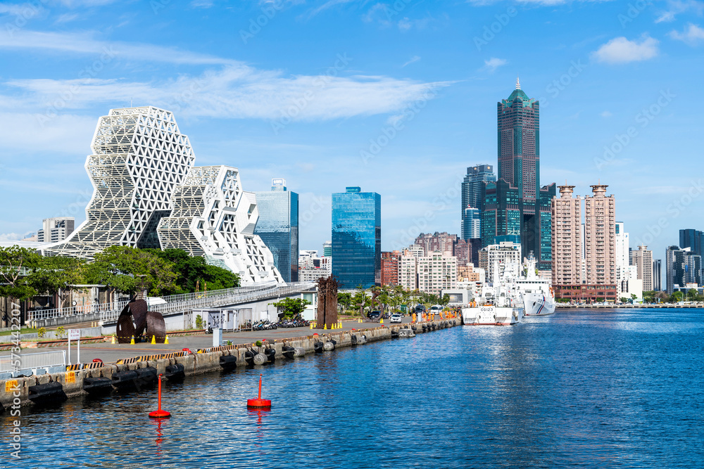 Kaohsiung, Taiwan- May 11, 2021: View of the Pier-2 Art Center in the ...