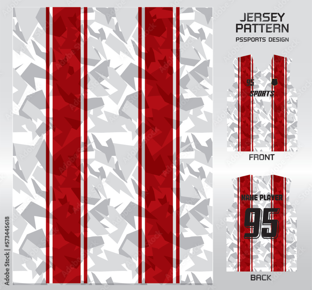 Pattern vector sports shirt background image.red broken glass pattern ...