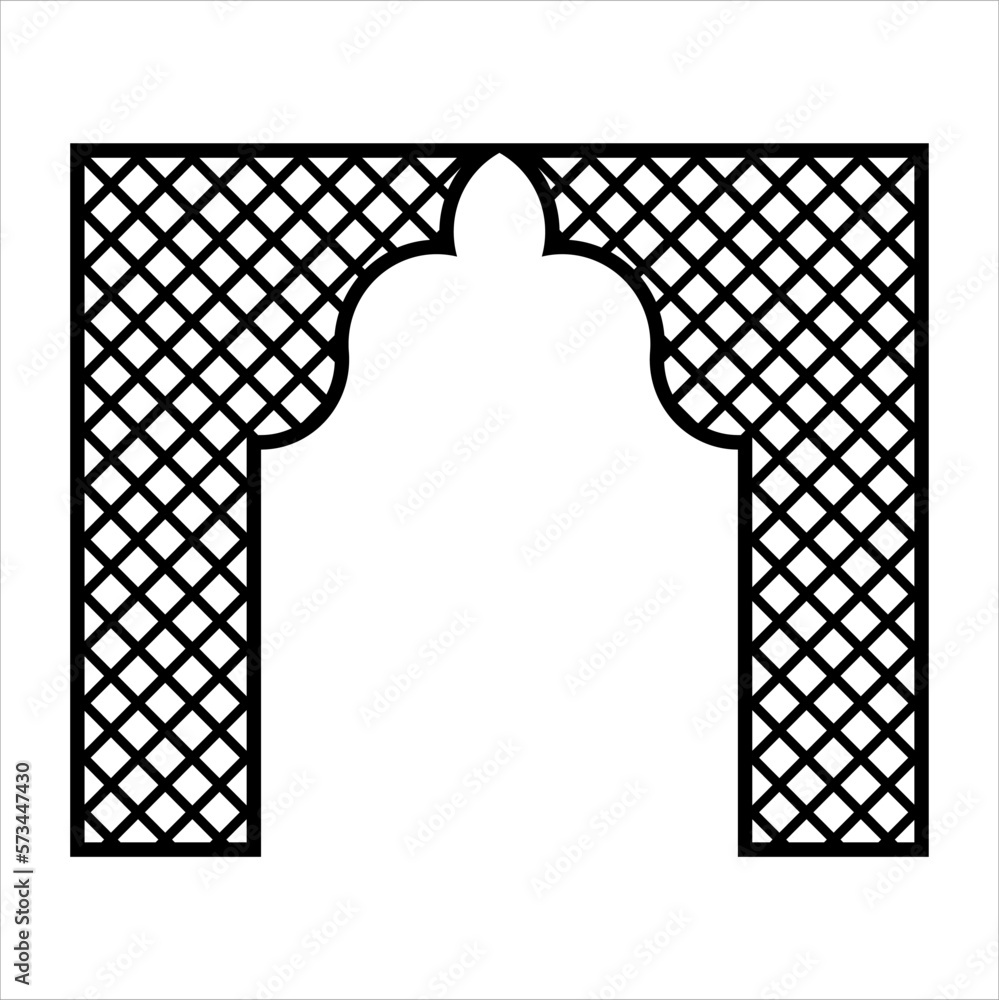 Laser cutting design for the temple, Mandir Jali, Partition arch for ...