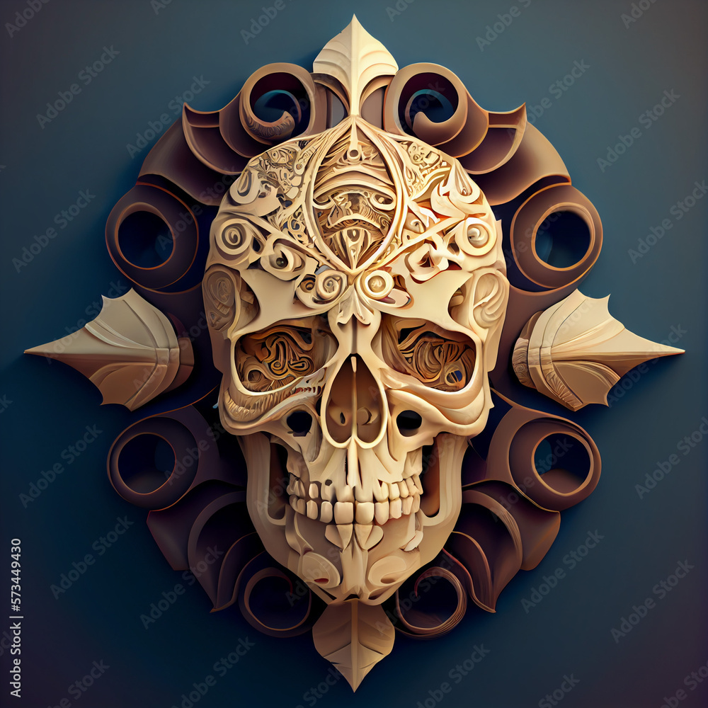 An Indian skull head is a representation of a skull with Native ...