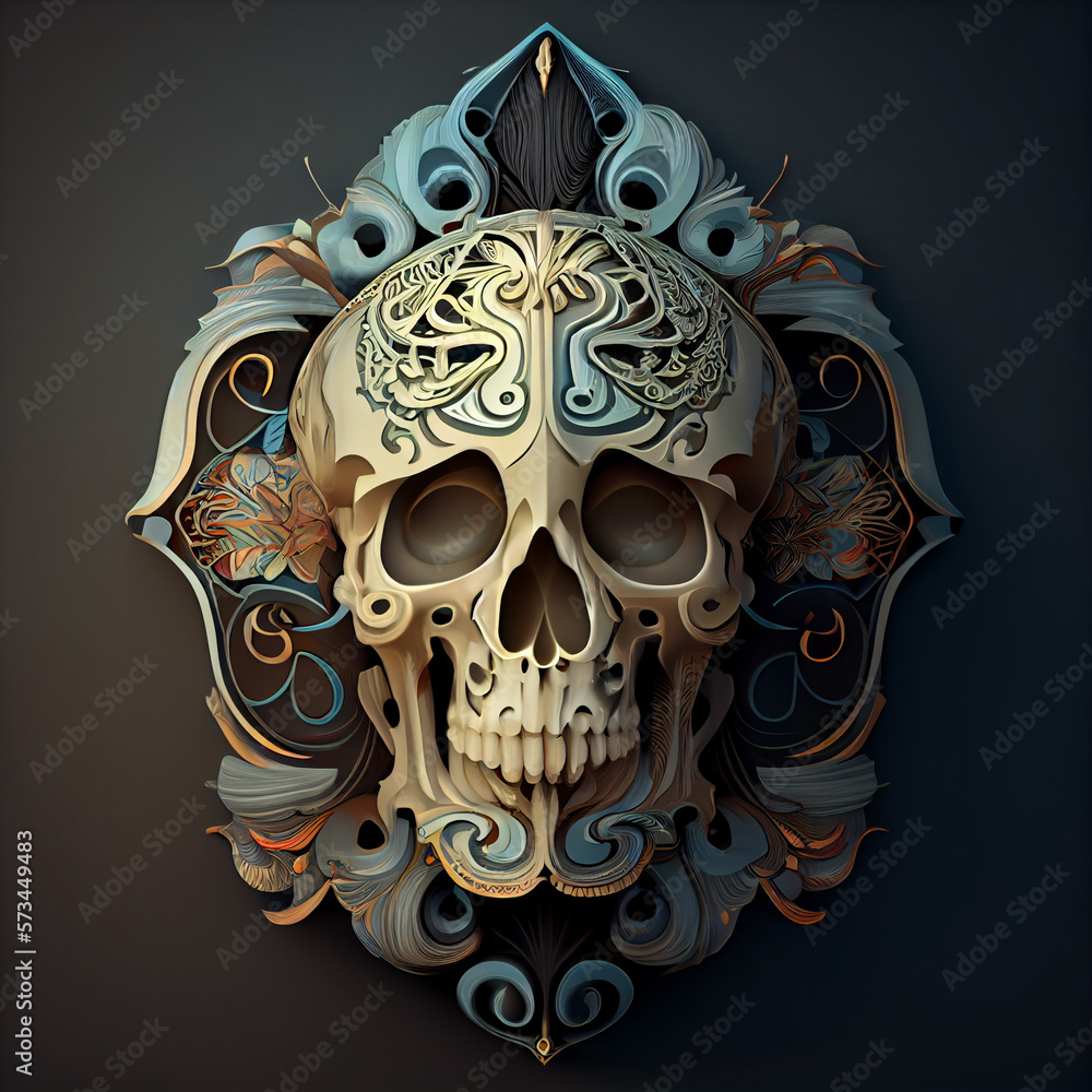 An Indian skull head is a representation of a skull with Native ...