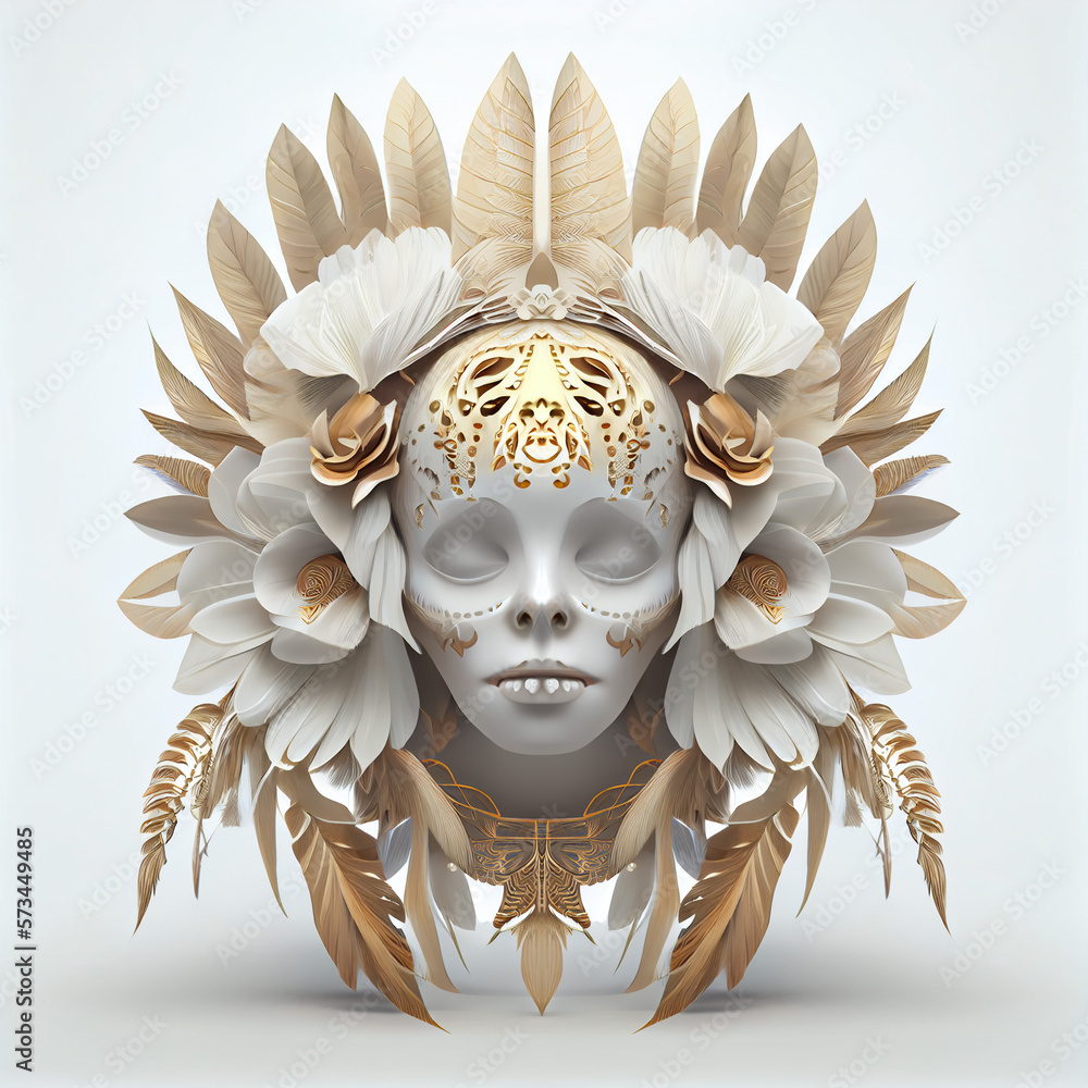 An Indian skull head is a representation of a skull with Native ...