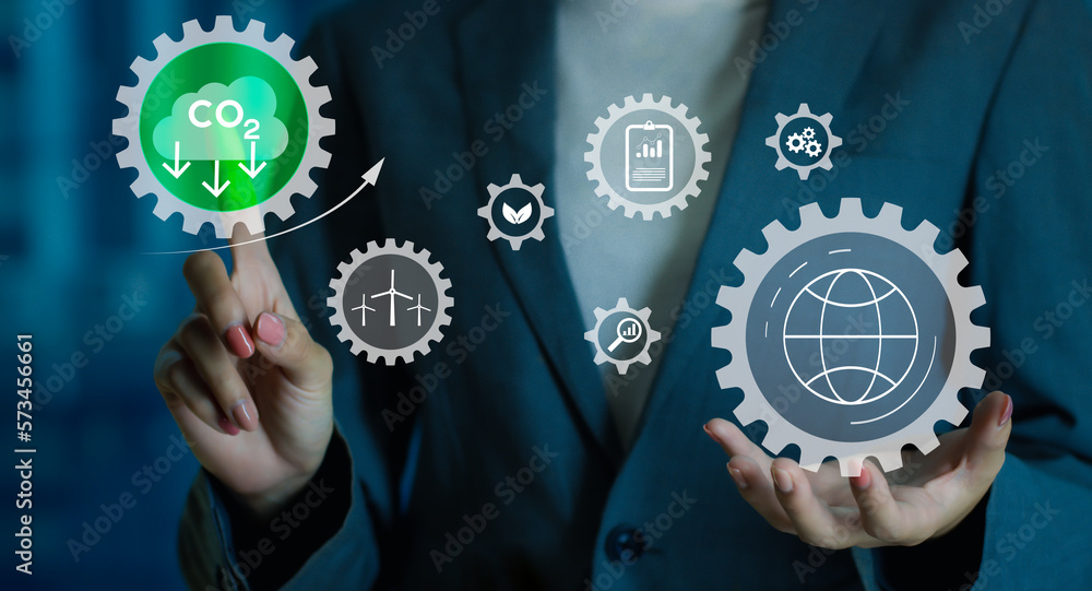 Sustainable development and innovation green business concept ...