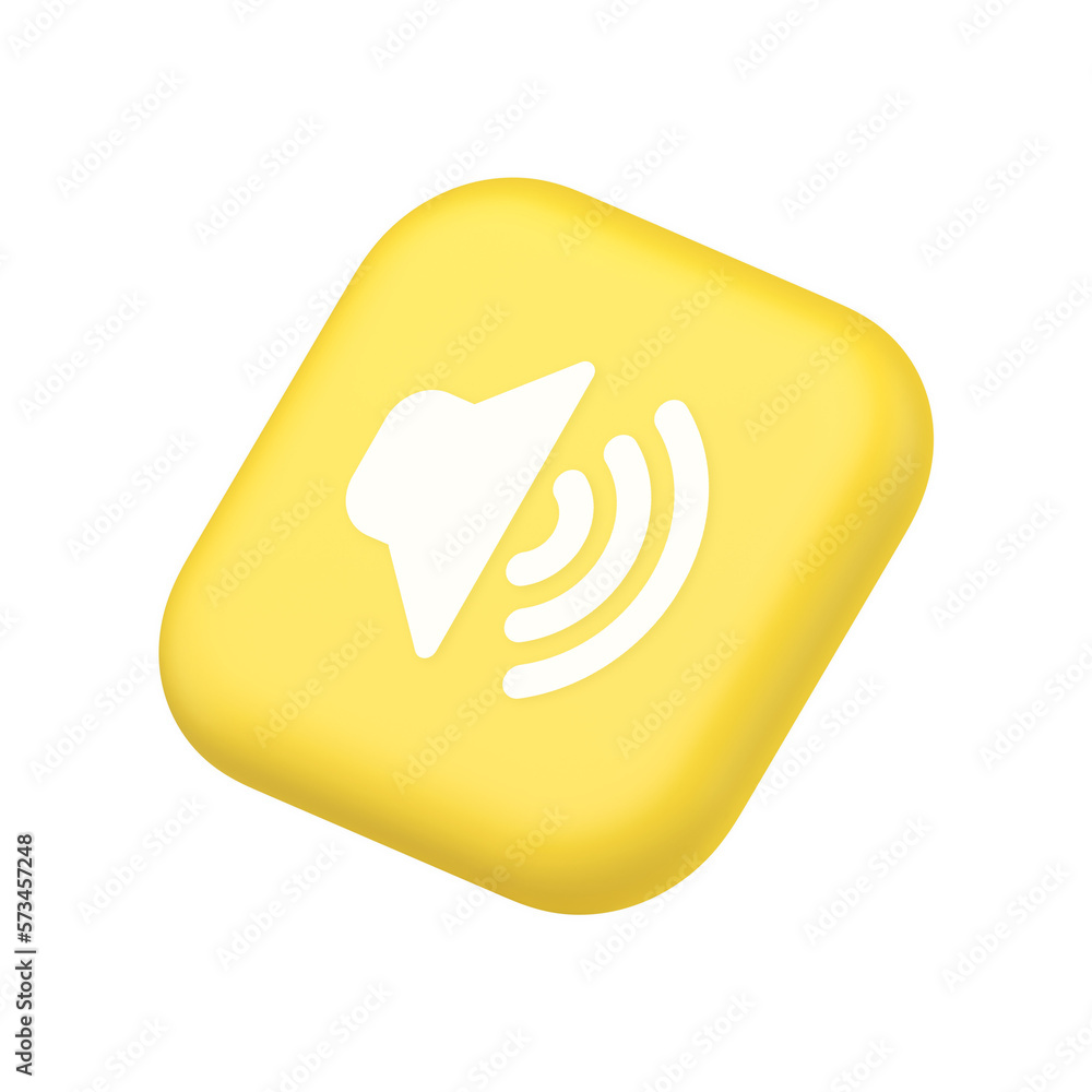 Volume sound button speaker acoustic level noise wave control symbol ...