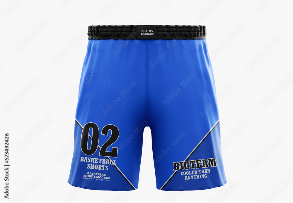 Basketball Jersey Short Mockup Stock Template | Adobe Stock