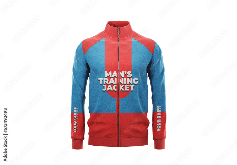Man Sport Training Jacket Mockup Stock Template | Adobe Stock