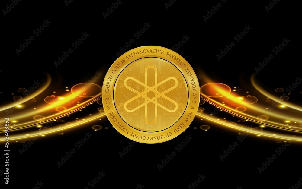 virtual coins and their logos. dent virtual currency logo. 3d ...