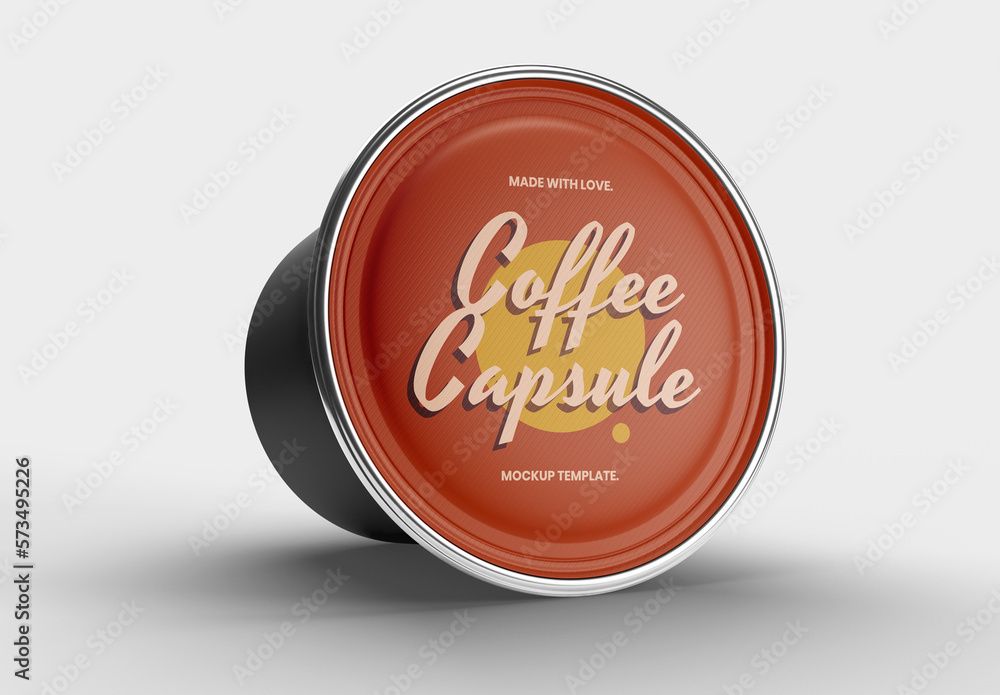 Coffee Capsule Mockup Stock Template | Adobe Stock