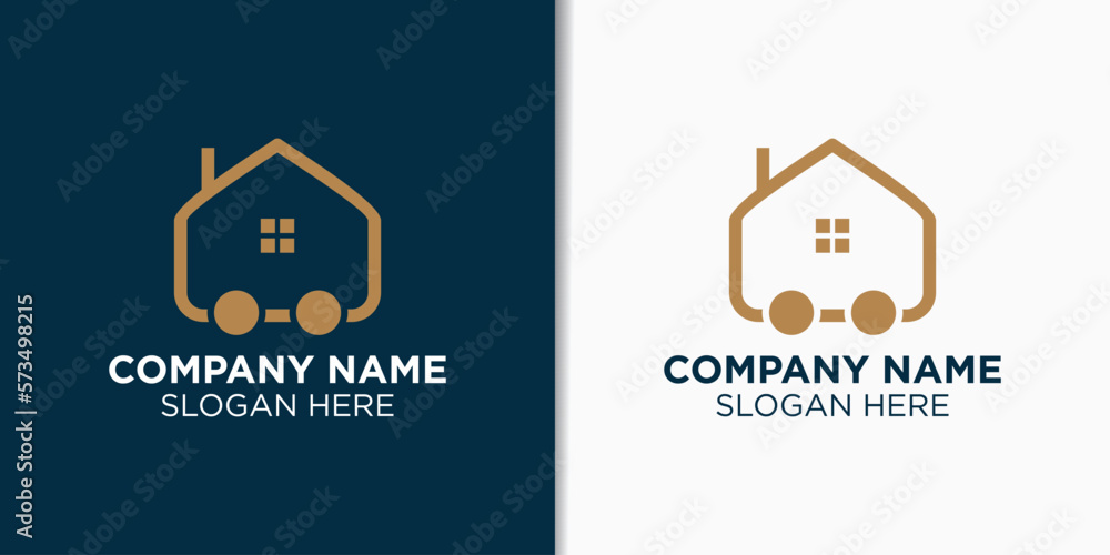 caravan car logo vector, travel logo inspiration Stock Vector | Adobe Stock