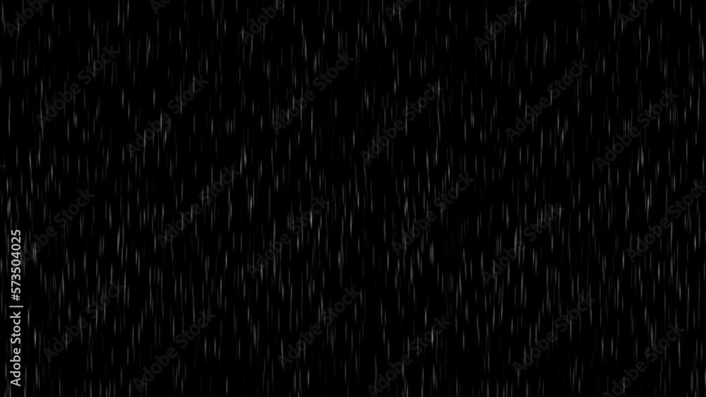 Loop Animation Of Rain Drops Falling Over Alpha Channel, 3d Realistic ...