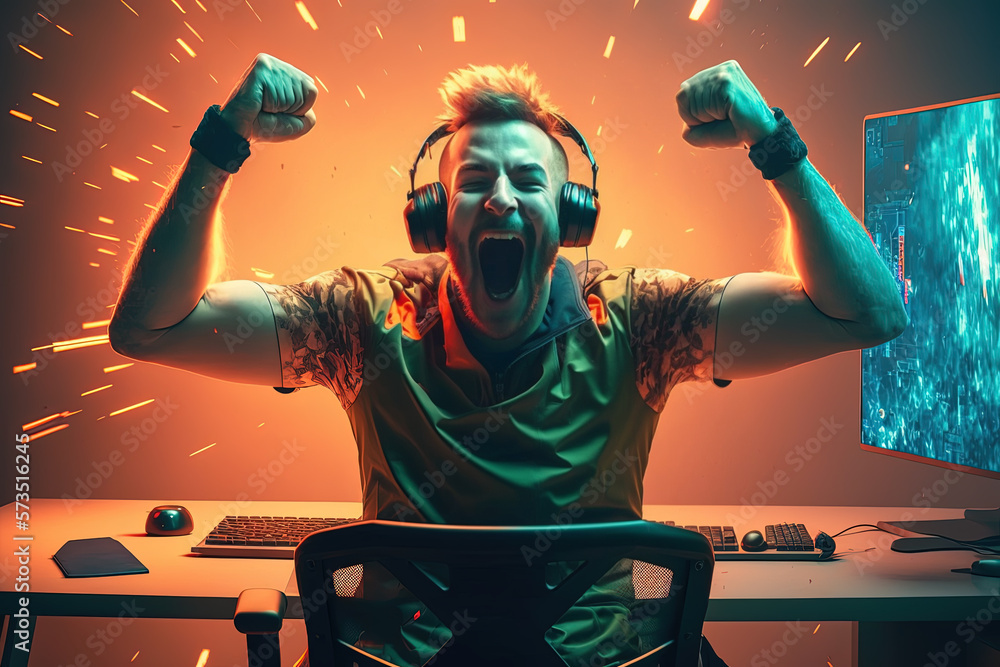 PC Gamer Winner Fictional Character Ai Based Stock Illustration