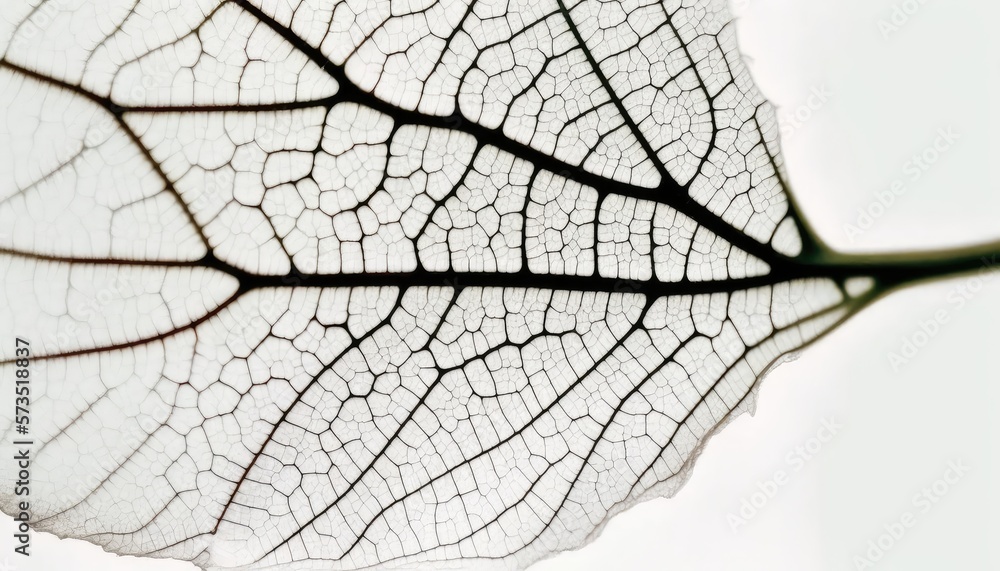 Beautiful White Skeletonised Leaf Texture, Leaf Background with Veins ...