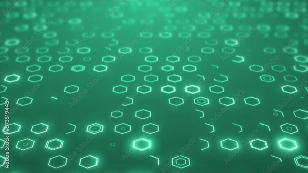Vidéo Stock Futuristic High Technology Hexagonal Background, Glowing ... Vidéo Stock Futuristic High Technology Hexagonal Background, Glowing ...