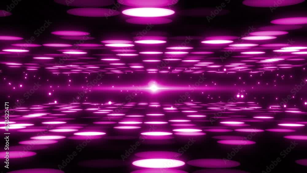 Neon Purple Tunnel With Optical lance Effects Background. Abstract ...