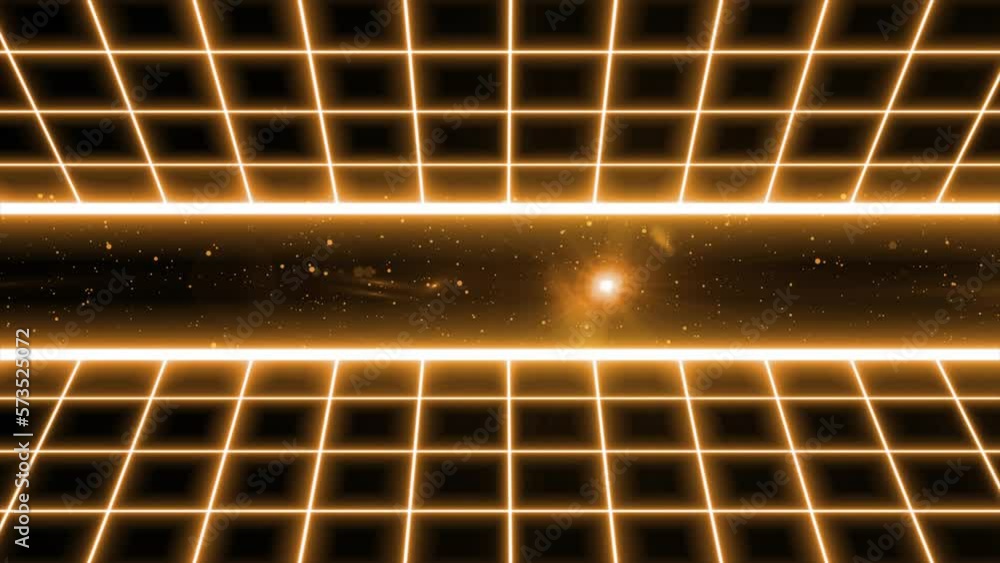 Si-fi Retro Background, High Tech Digital Glowing Retro Background With ...