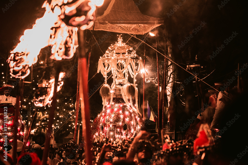 Nadungamuwe Raja Tusker at Esala Maha Perahera, Sri Lanka Stock Photo ...