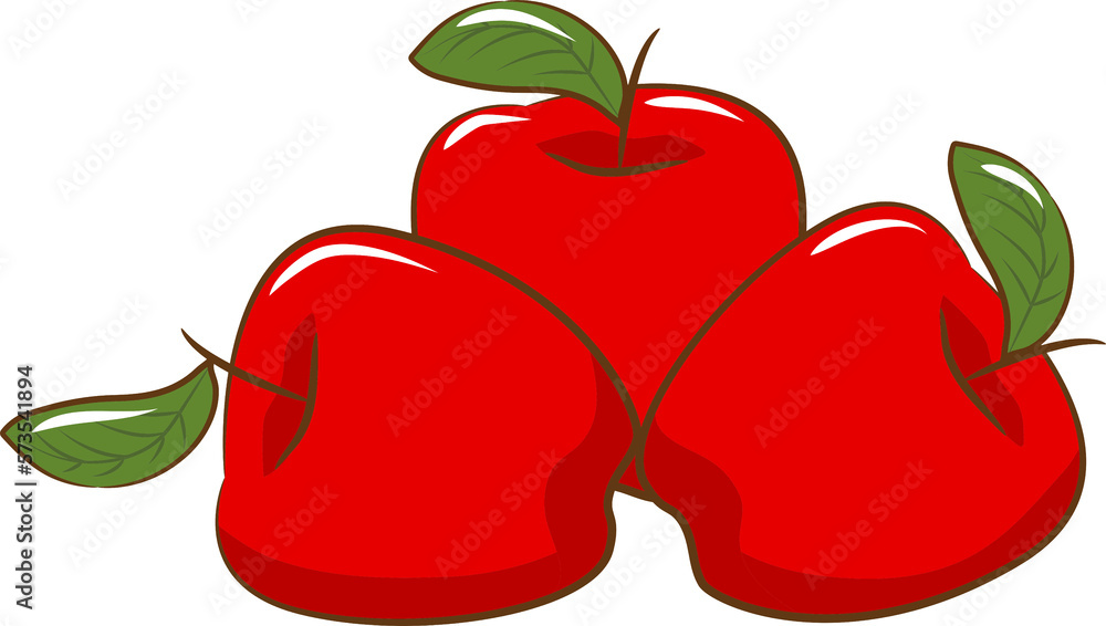 Apple png graphic clipart design ilustração do Stock | Adobe Stock