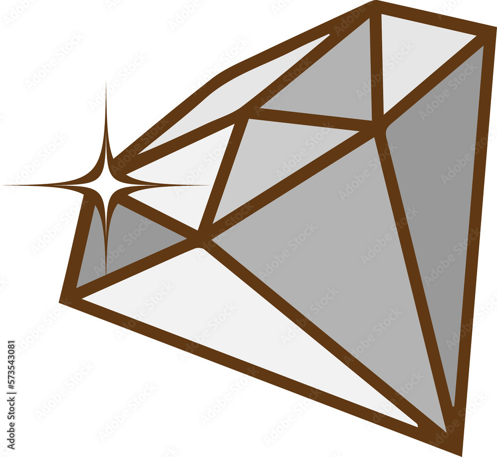 Diamond png graphic clipart design Stock Illustration | Adobe Stock